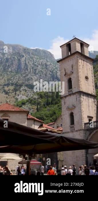 A charming traditional stone house in Kotor, Montenegro, showcasing rustic architecture with a ...