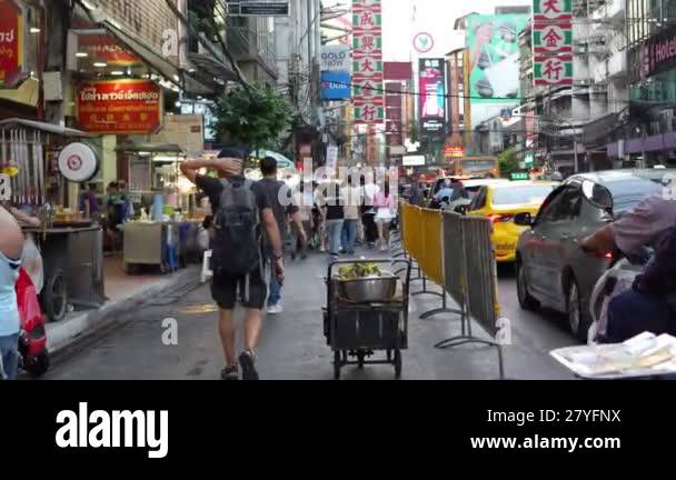 Bangkok, Thailand. 21 Nov 2024 - Bustling Streets Of Bangkok Chinatown In Thailand. busy and ...