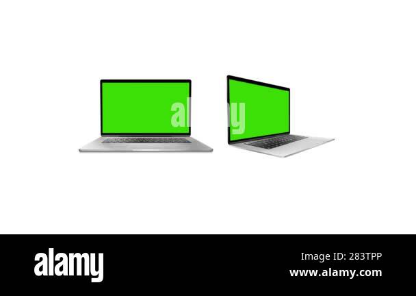 Laptop Mockups Animation Green ScreenModern Digital Devices Mockups ...