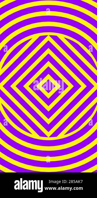 Pattern stripe seamless animation purple and yellow two toned colors 3D ...