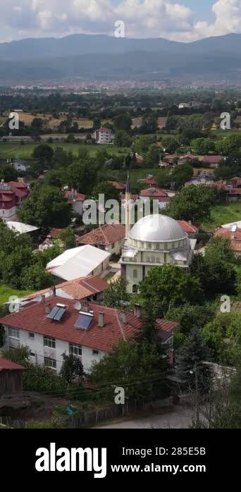 Aerial Drone Shot Rural Plant Field at Bolu City Turkey High Quality ...