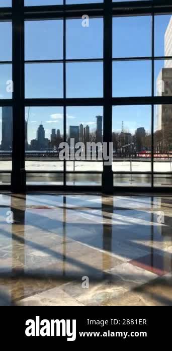Winter Garden Atrium in the Financial district of New York, reportage ...