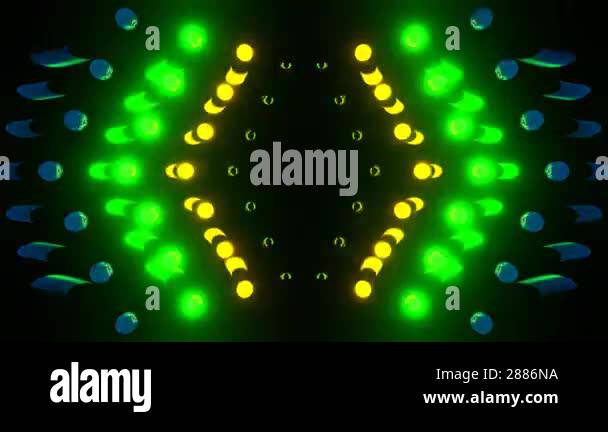 Exciting VJ loop on an abstract background with smooth flowing images ...