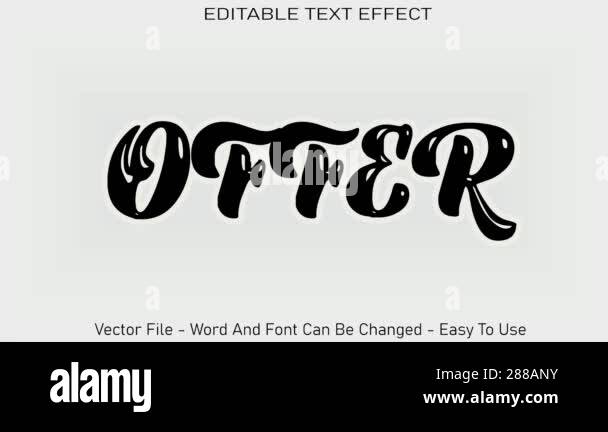 editable text effect with title effect style can be use for title title ...