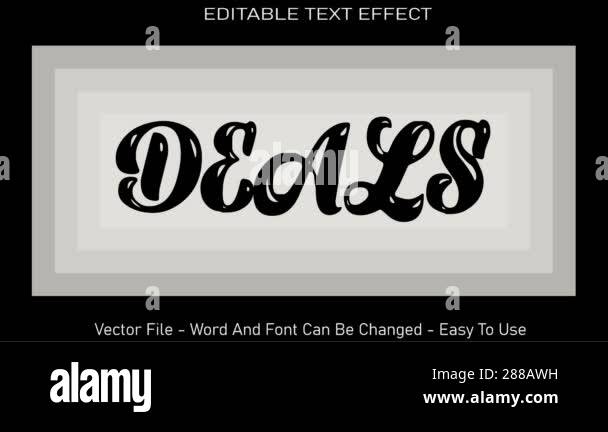 editable text effect, vector title style made to use you can use Stock ...