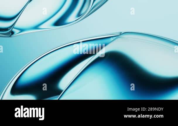 Abstract blue gradient glass background with smooth transitions of ...