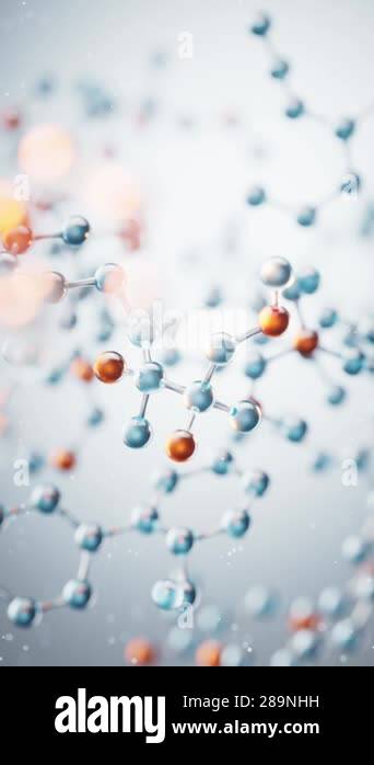 Transparent molecules background, 3d rendering Stock Video Footage - Alamy