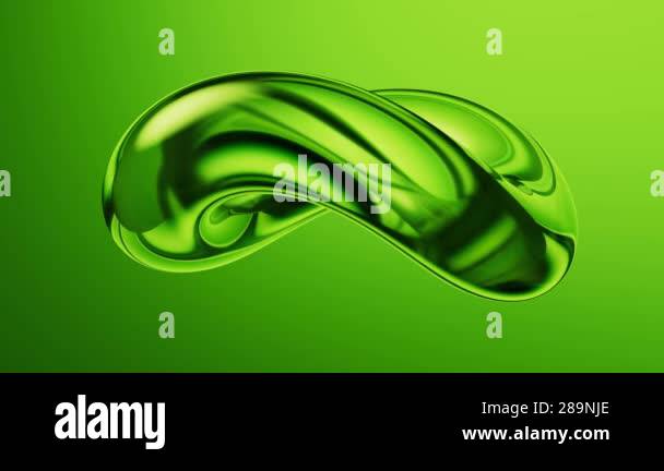 Abstract green gradient glass background, 3d rendering Stock Video ...