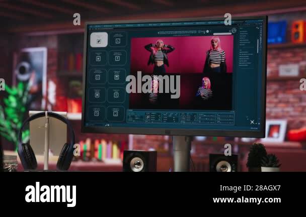 Generative artificial intelligence GPT on PC monitor with image understanding capabilities ...