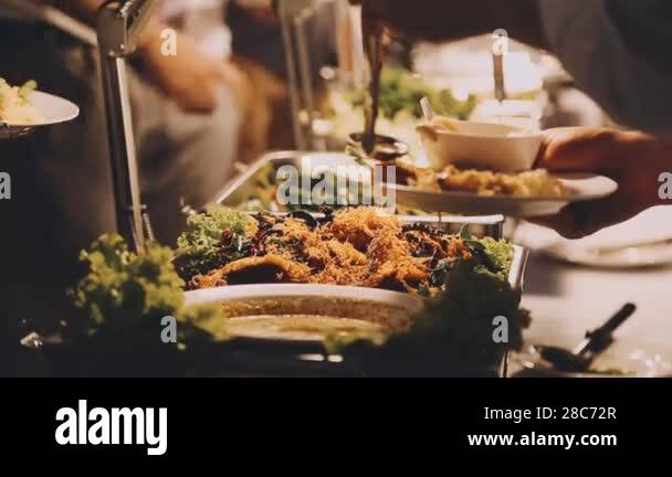 Food buffet party Stock Videos & Footage - HD and 4K Video Clips - Alamy