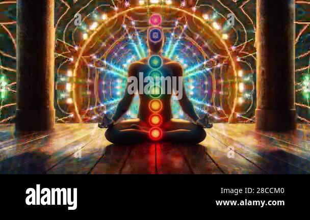 Meditation and spirituality concept for design in wellness, yoga, and ...