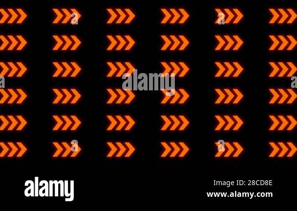 arrow moving left on black background Animation of arrows sign Stock ...