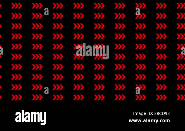 arrow moving left on black background Animation of arrows sign Stock ...