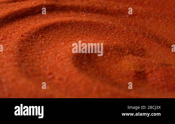 Small bright orange crystals of potassium dichromate, close up ...