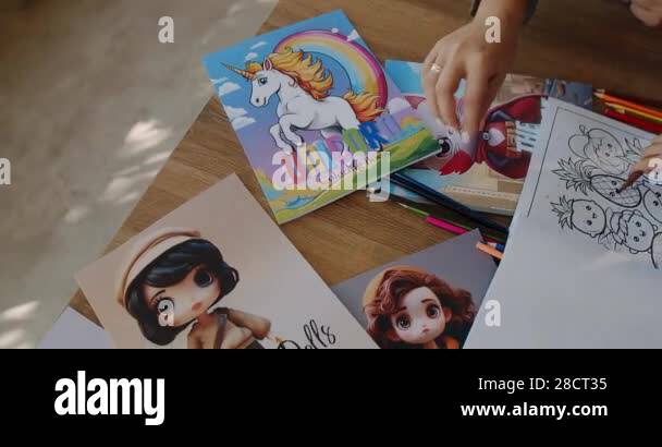 Delve into a variety of fun coloring books along with creative art ...