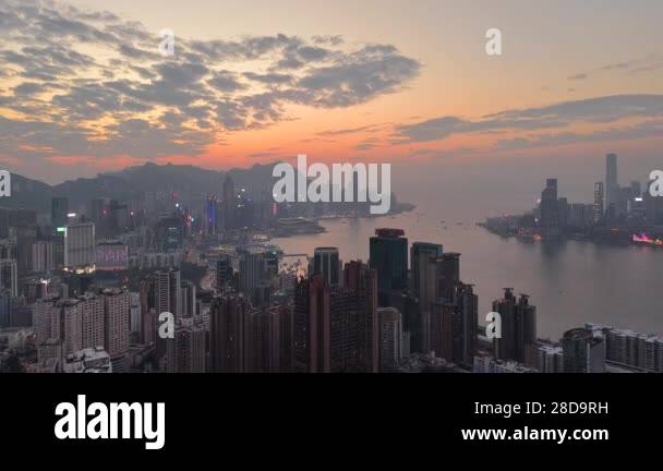 Aerial of Hong Kong, Asia World City, Jan 5, 2025 Stock Video Footage ...