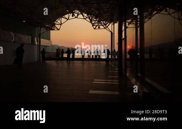China Ferry Terminal Observation Deck Scenic Harbor View Hong Kong Jan ...