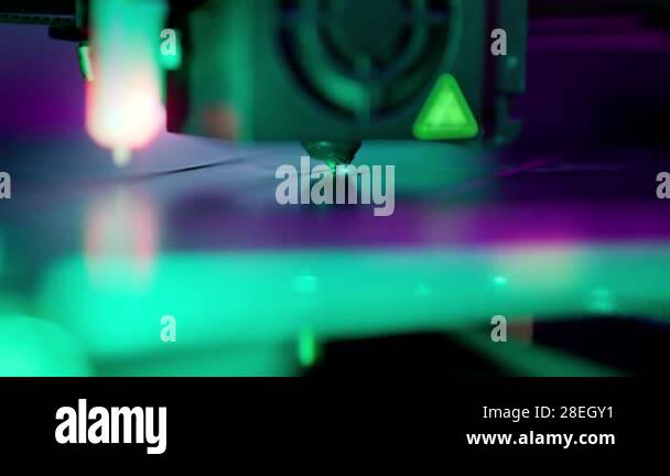 3d printer header nozzle printing plate surface neon colors home ...