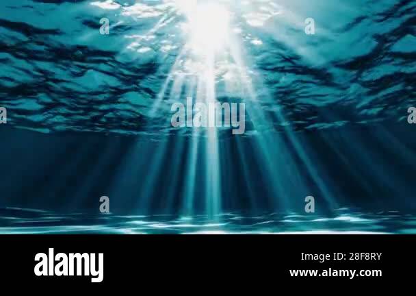 A stunning underwater scene that beautifully showcases light rays ...