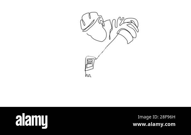 Builder man holding yellow drill and wearing helmet animated ...