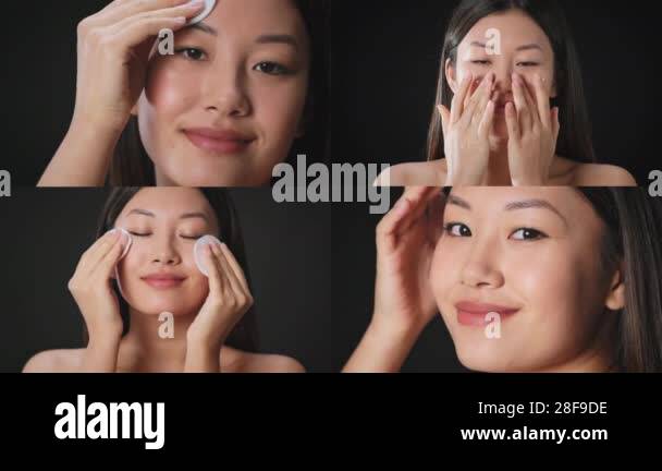 Asian young woman participates in pampering sessions focused on skin ...