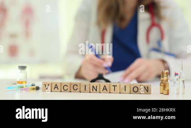 A healthcare professional prepares for an important vaccination ...