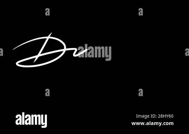 Dublin city name handwritten design. The video is animated frame by ...