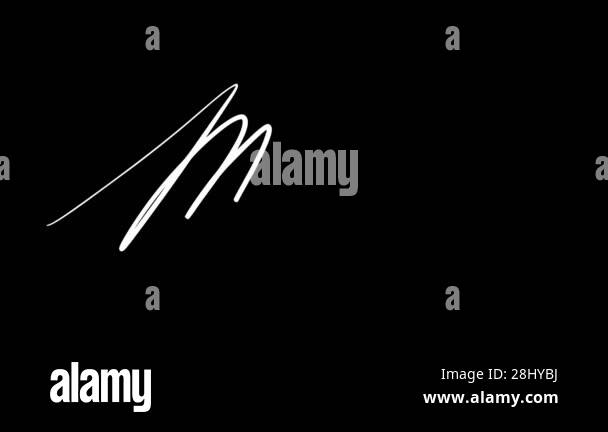 Handwritten name of the city Milan. The video is animated frame by ...
