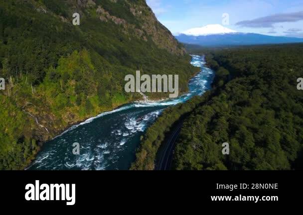 Experience the captivating beauty of a mountain river with rapids ...