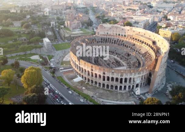 A stunning video showcasing the Colosseum in Rome, Italy, highlighting ...