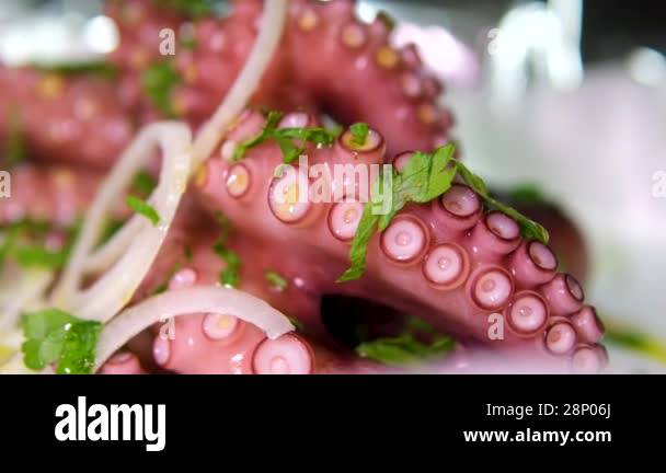 Beautiful slow motion, close-up and fixed shot of the chefs hand ...