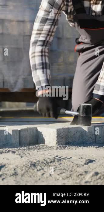 Pavers paving hammer Stock Videos & Footage - HD and 4K Video Clips - Alamy