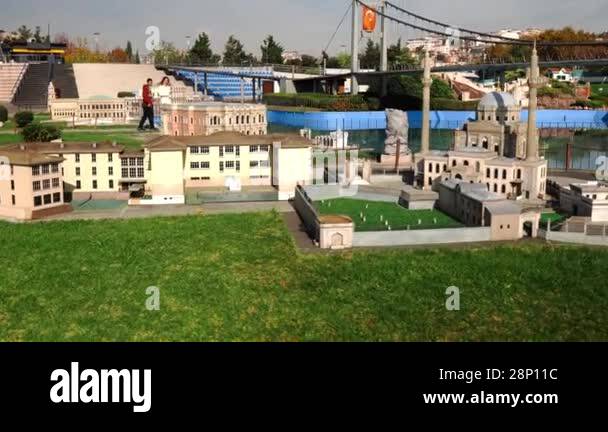 Miniature replica of the Pertevniyal Valide Sultan Mosque in Istanbul ...