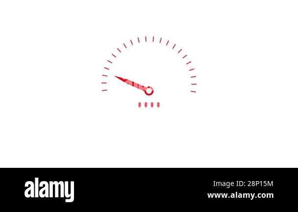 abstract beautiful speed meter animation red color, meter Speed ...