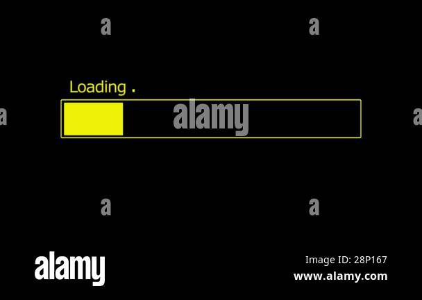 Loading progress bar complete animation in yellow color, Loading bar ...