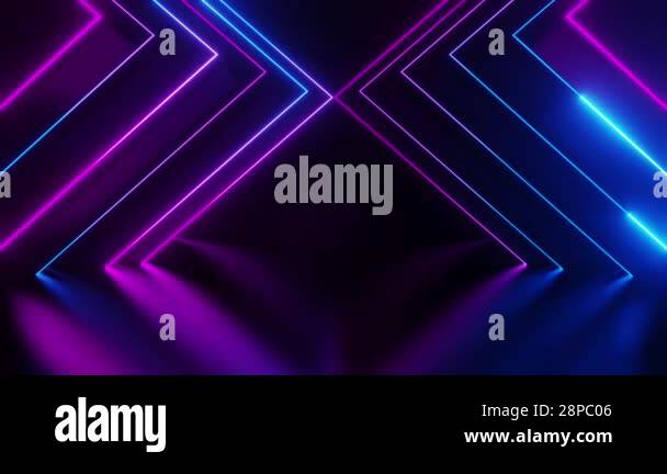 pink blue neon triangle stripe background, light sweep animate, looped ...