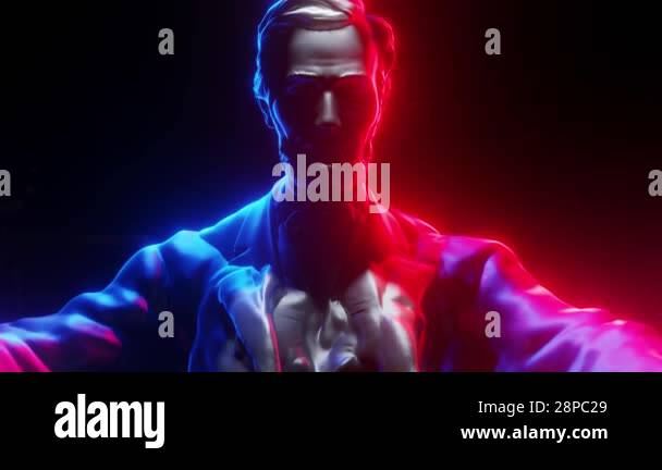 3d abraham Lincoln statue, camera motion dolly out,4k resolution Stock ...
