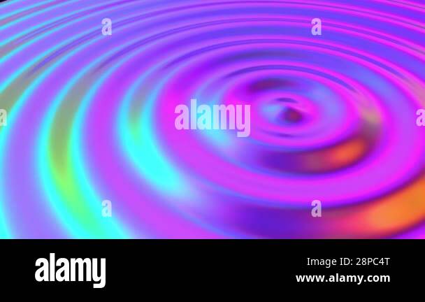 ripple water iridescent background, water ripple wave animation, 4k ...