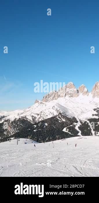 First-person view FPV first-person point of view POV of alpine skiing ...