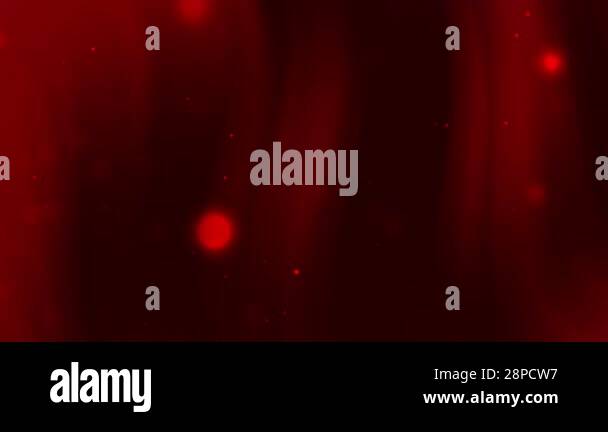 Dark red gradient background with glowing red particles scattered ...