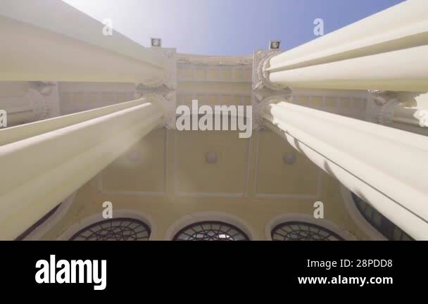 Architectural elegance revealing ornate building facade with tall ...