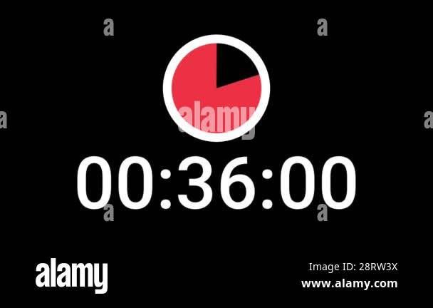 45 seconds countdown timer with red circle countdown perfect for time ...