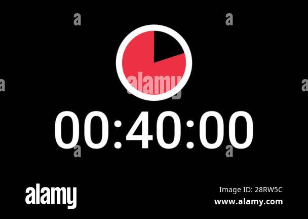 50 seconds countdown timer with red circle countdown perfect for time ...