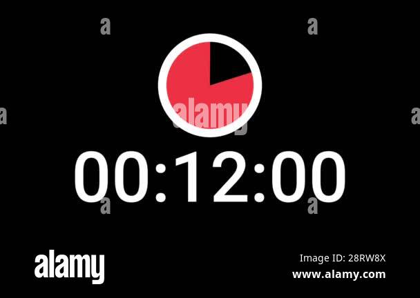 15 seconds countdown timer with red circle countdown perfect for time ...