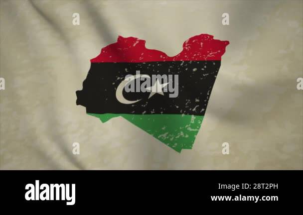 Map of libya on background with flag Stock Videos & Footage - HD and 4K ...