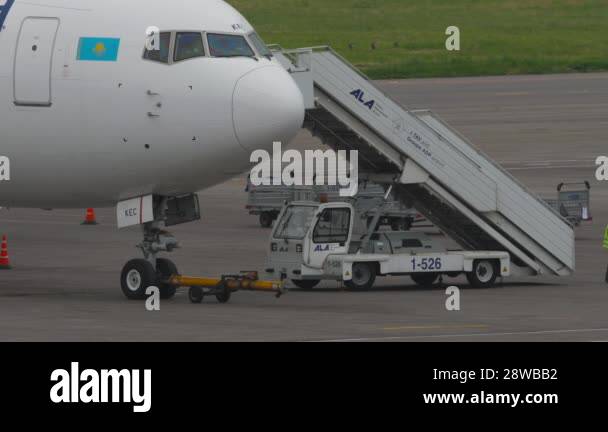 ALMATY, KAZAKHSTAN - MAY 10, 2024: Boeing 767, EI-KEC of Air Astana on ...
