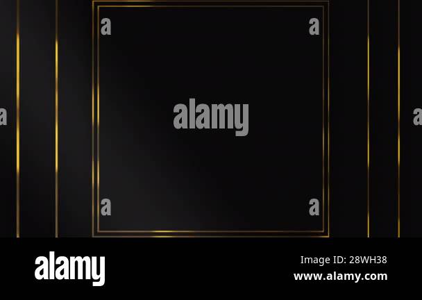 Golden luxury shiny lines on black elegant background. Modern business ...