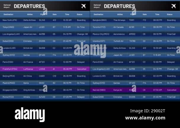 International Airport Terminal: 3D Animation of Arrival and Departure ...