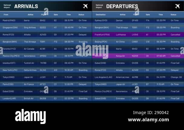 National Airport Terminal: 3D Graphics of Arrivals and Departures ...