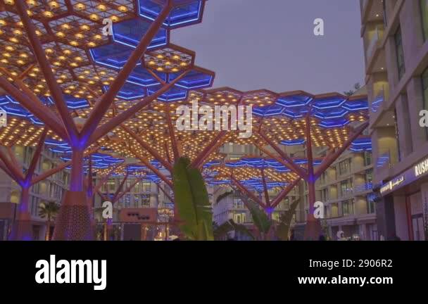 Crystal walkway in Gewan Island in the Peral. Qatar's longest ...